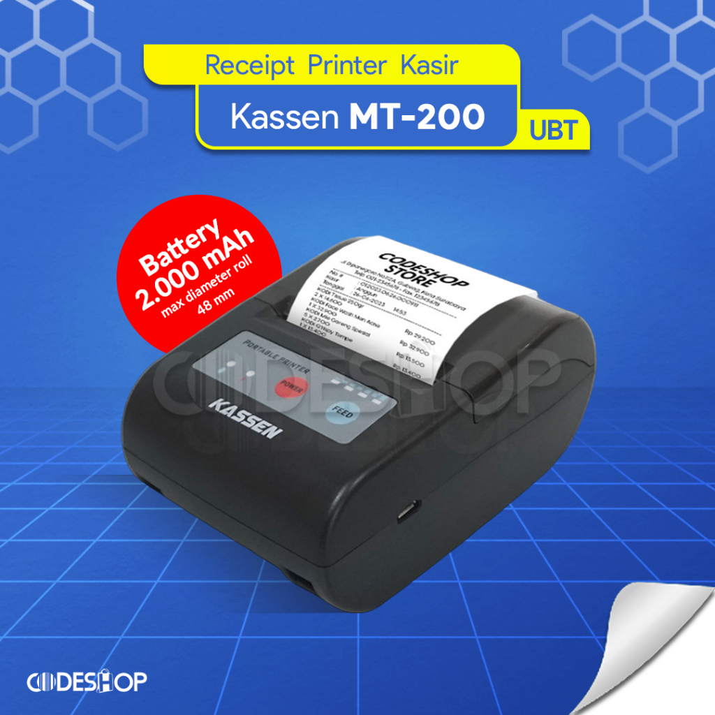 Jual Printer Kasir Bluetooth Kassen MT200 | Shopee Indonesia