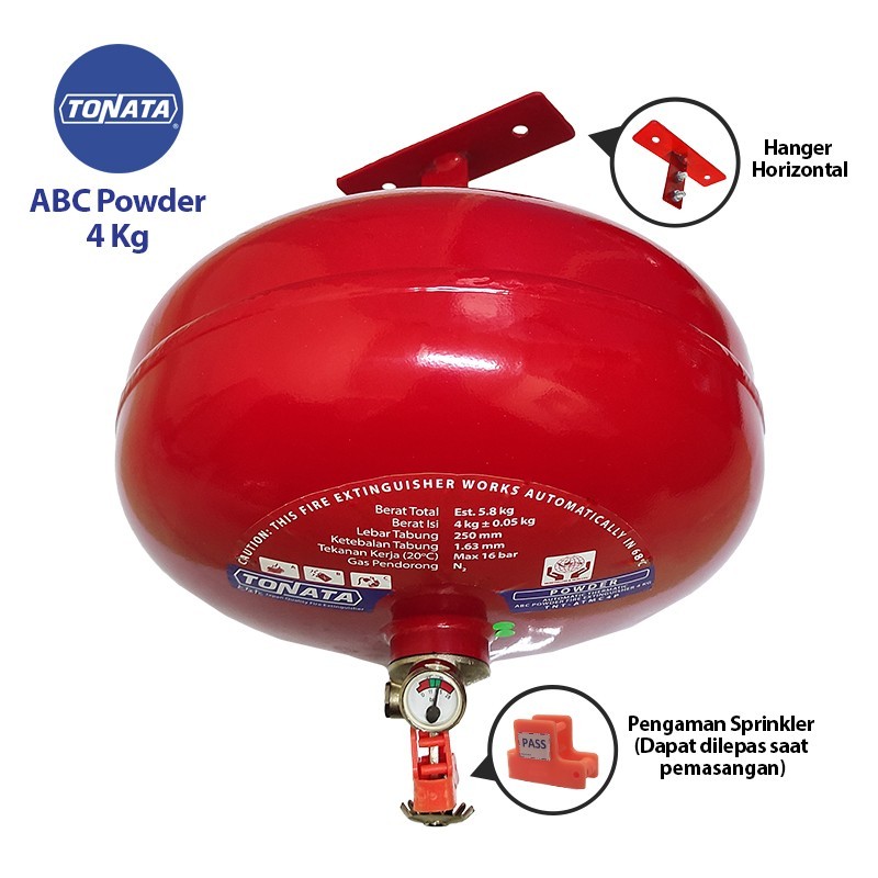 Jual Automatic Thermatic Pemadam Api Otomatis / ABC Powder 4 kg Tonata ...