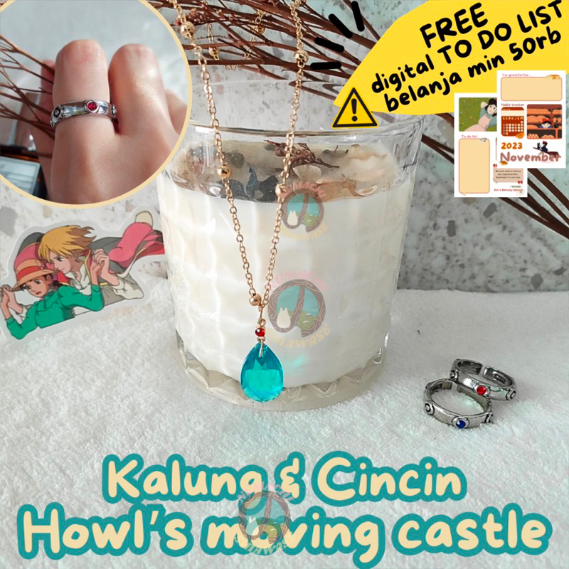 Jual CINCIN KALUNG HOWL STUDIO GHIBLI, ring perhiasan jewelry cewek ...