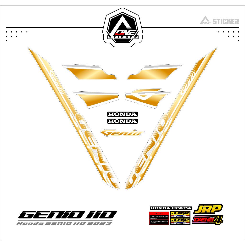Jual STRIPING HONDA GENIO 2023 MOTIF 7 / STIKER GENIO / STICKER / GENIO ...
