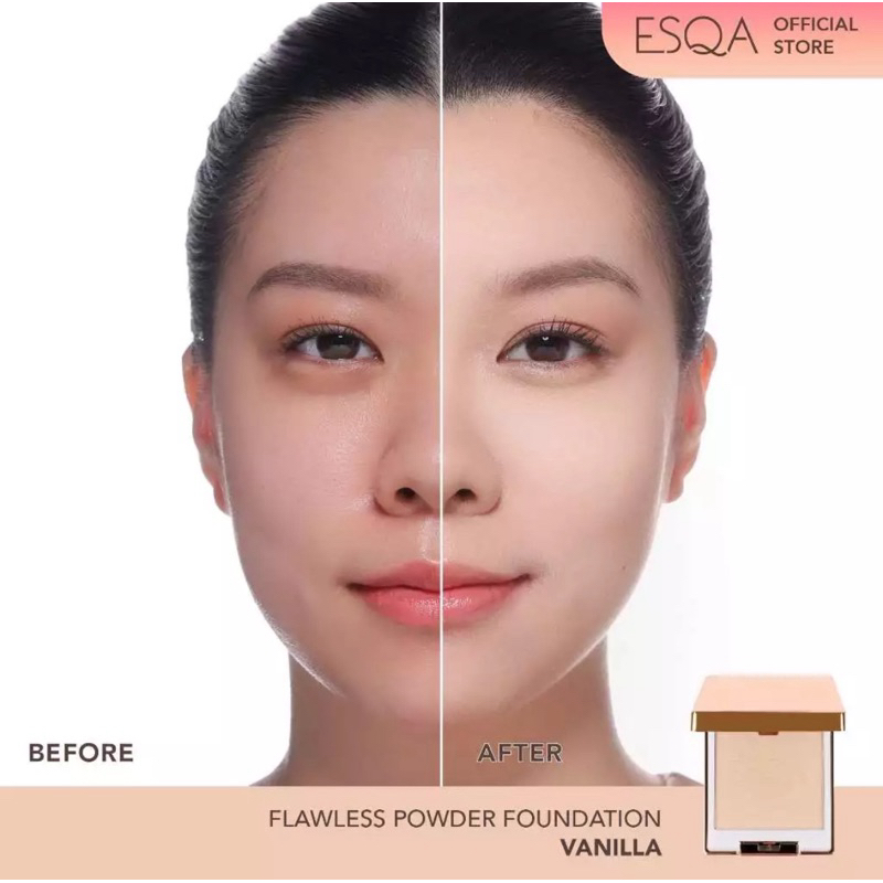 Jual ESQA FLAWLESS POWDER FOUNDATION / COMPACT POWDER ESQA / ORIGINAL ...