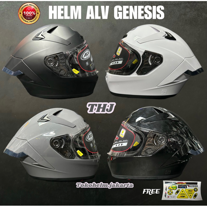 Jual Helm Full Face ALV Genesis bonus parfum/cleaner | Shopee Indonesia