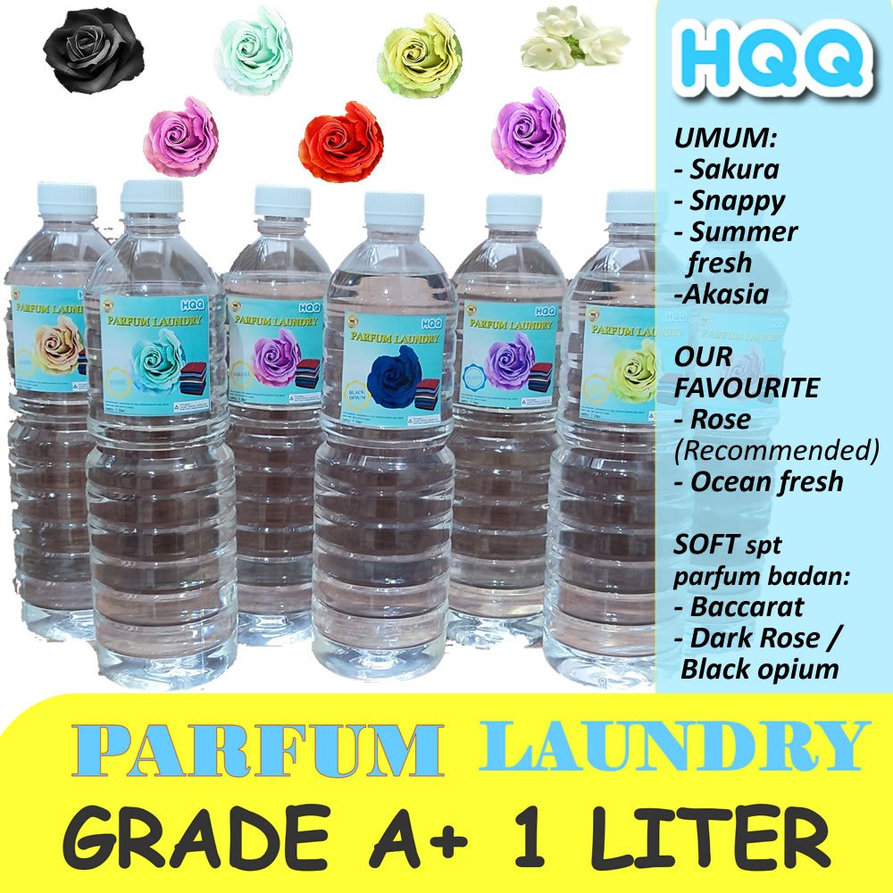 Jual PARFUM LAUNDRY ALKOHOL BASED GRADE A+ ANTI BAKTERI - 1 LITER ...