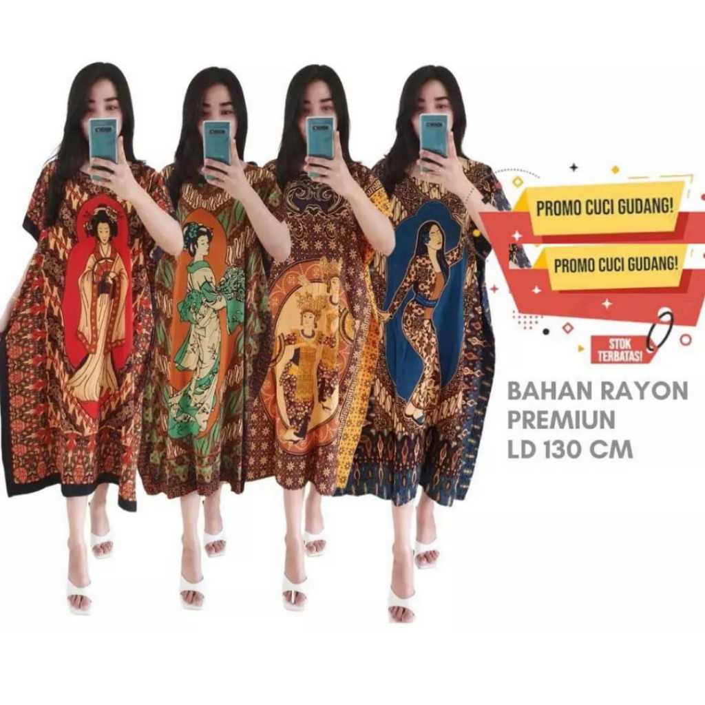 Jual Paket Usaha 4 Daster Lowo Premium Jumbo Rayon Ld 130 Kain 84/50 ...