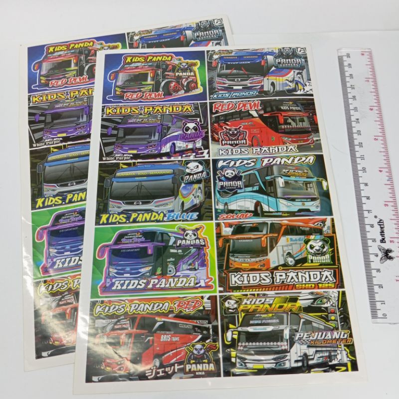 Jual 1 Lembar Stiker bus / Logo stiker terbaru P27 T17cm | Shopee Indonesia
