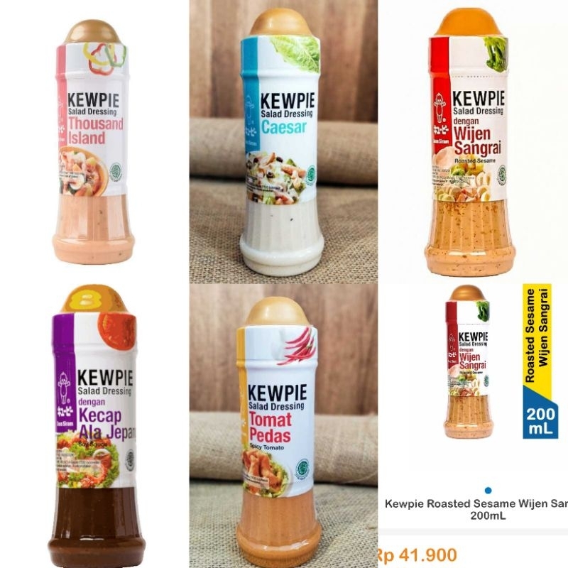 Jual PROMO KEWPIE SALAD DRESSING WIJEN SANGRAI, TOMAT PEDAS, KECAP JEPANG 200ML | Shopee Indonesia