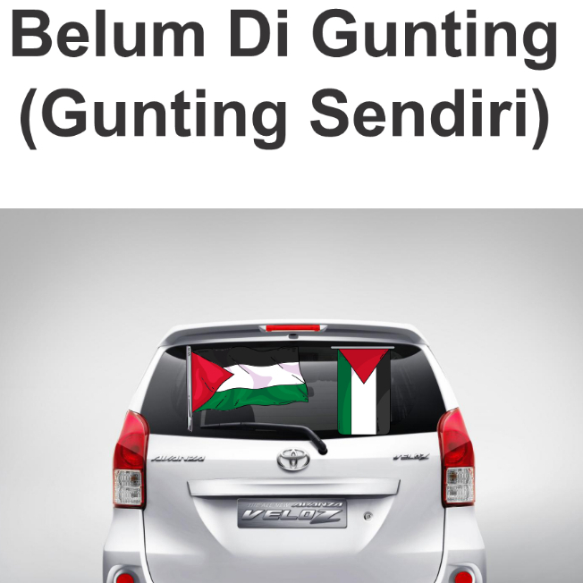 Jual Stiker Sticker Mobil Attribute Bendera Palestine Palestina ...