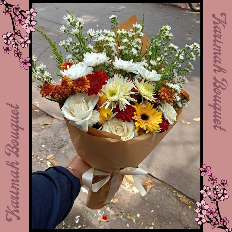 Jual KIRIM INSTANT! Buket Bunga Wisuda Bandung Korean Flower Hand ...