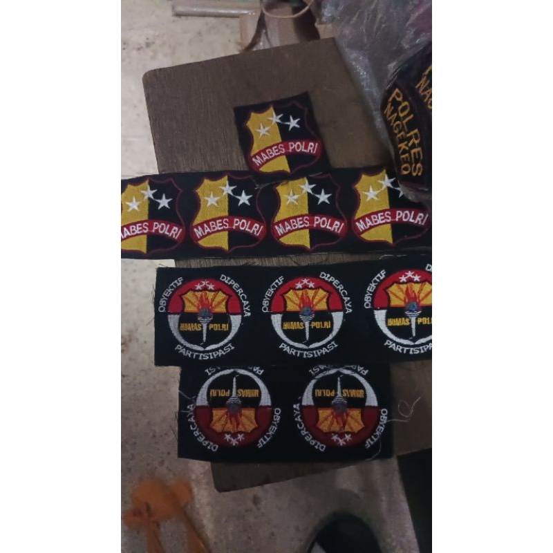 Jual Bed humas Bed mabes logo bordir humas logo bordir mabes Logo Polri ...