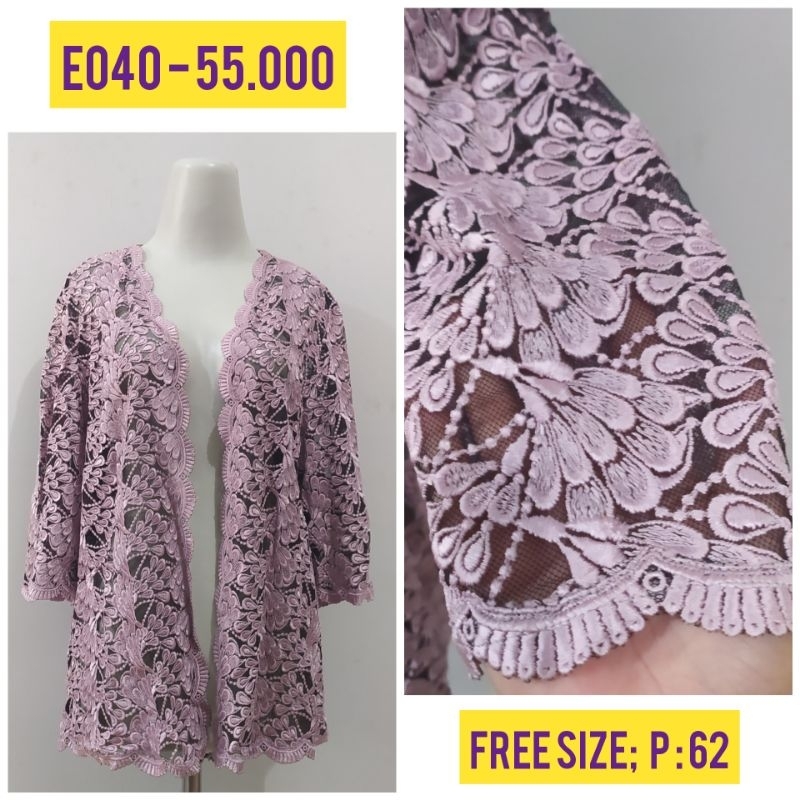 Jual Outer Wanita (Brukat Timbul, Rajut Jaring, Mote, Payet, Mewah ...