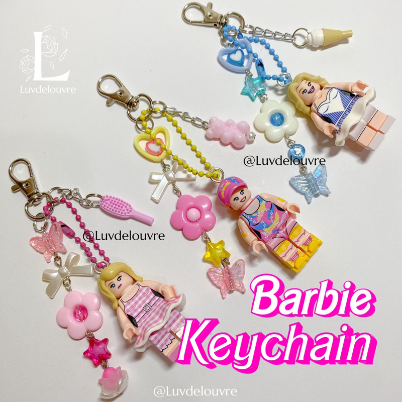 Jual GANTUNGAN KUNCI BARBIE KEYCHAIN MINI FIGURES LEG0 MANIK BEADS ...