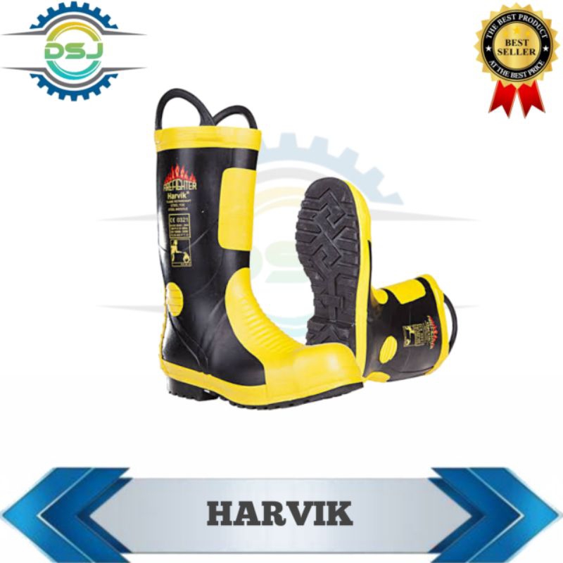 Jual Sepatu Boot Pemadam Kebakaran HARVIK Anti Api Original | Shopee ...