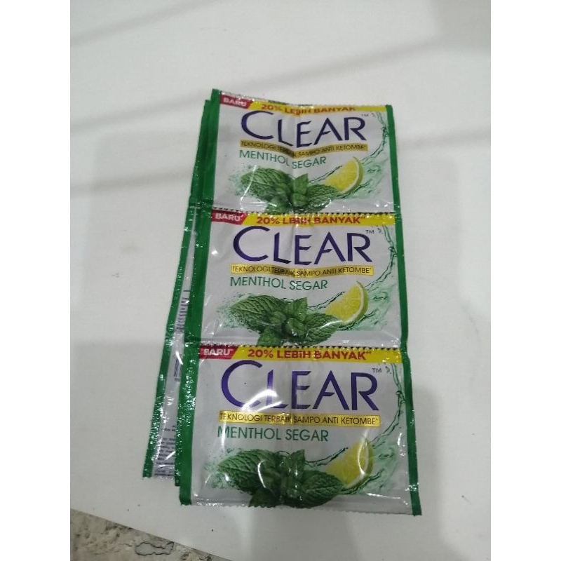 Jual Sampo Clear Anti Dandruff Ketombe sachet shampoo renteng | Shopee ...