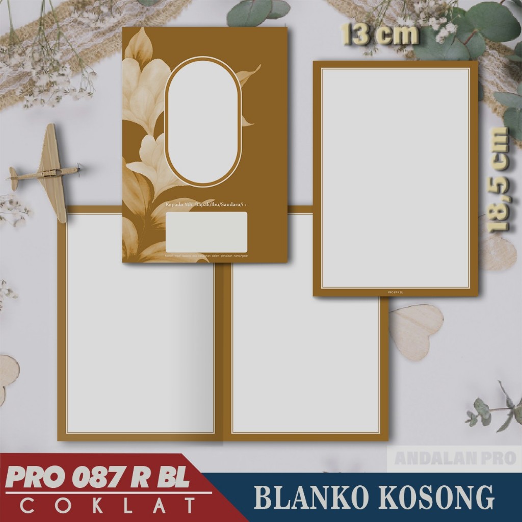 Jual PRO 087 R BL - Blanko Undangan Pernikahan, Khitanan, Ngunduh Mantu, Tasyakuran, DLL ...