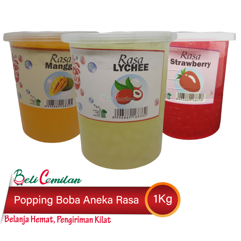 Jual Popping Boba Nataria Jelly - Topping Boba Instant Halal 1kg ...