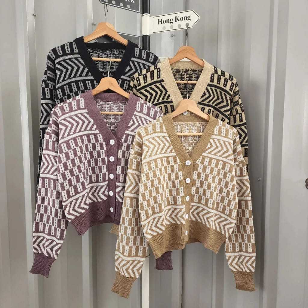 Jual Sweet Outer | Cardigan Rajut Monochrome Tebal/ Outwear ARROW SWEET ...
