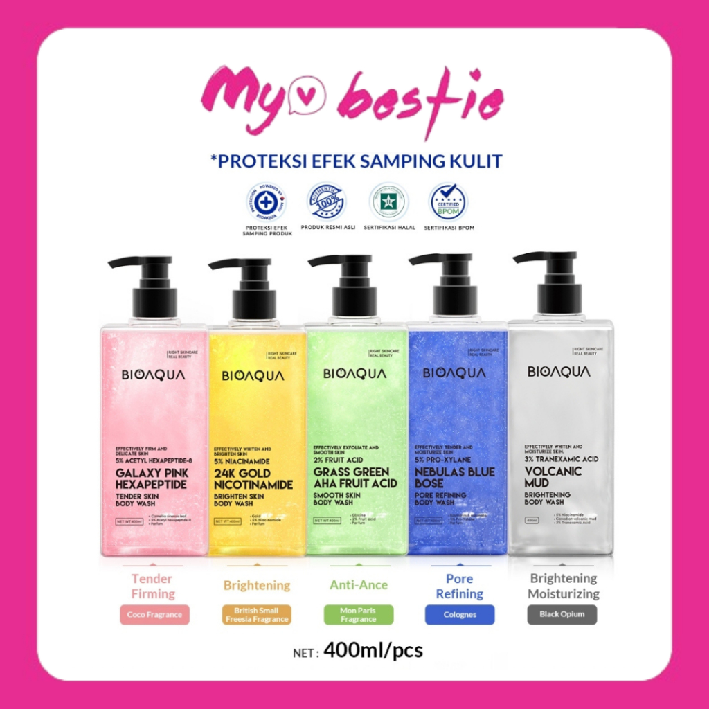 Jual [My Bestie Official] BIOAQUA Body Wash 400ml (2.0) | Sabun Mandi ...