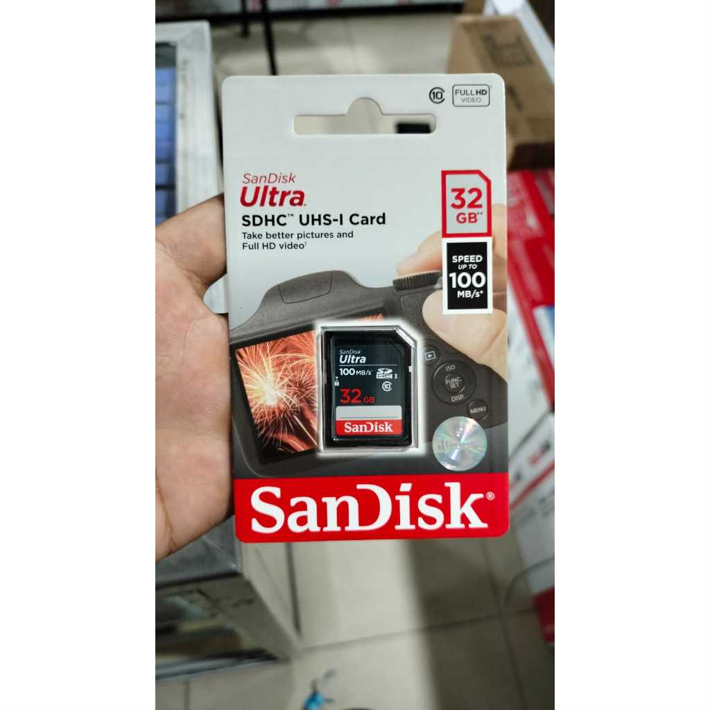 Jual SanDisk Ultra SDXC/HC UHS-I Class 10 SD Card (100mb/s) - SDSDUN4 - 32GB | Shopee Indonesia