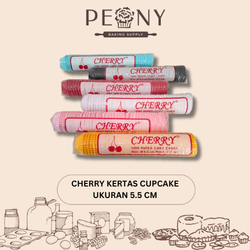 Jual CHERRY KERTAS CUPCAKE UKURAN 5,5 CM (CUP NASTAR) | Shopee Indonesia