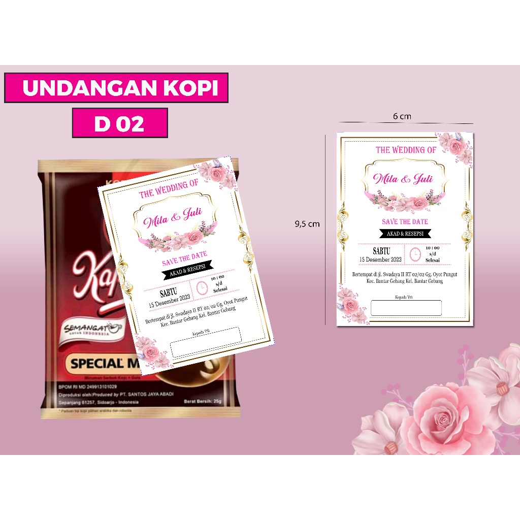 Jual undangan kopi pernikahan / undangan kopi / undangan mini | Shopee ...