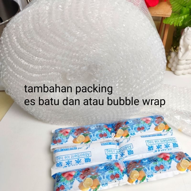 Jual es batu / dry ice es kering tambahan kardus bubble es plastik ...