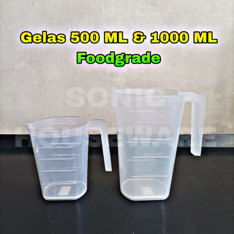 Jual Gelas Takar Ukur Takaran Tekwan Cangkir Ukur Measuring Cup 500 ML ...