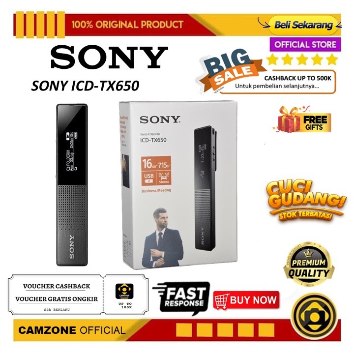 Jual Voice Recorder Sony ICD TX650 Original | Shopee Indonesia