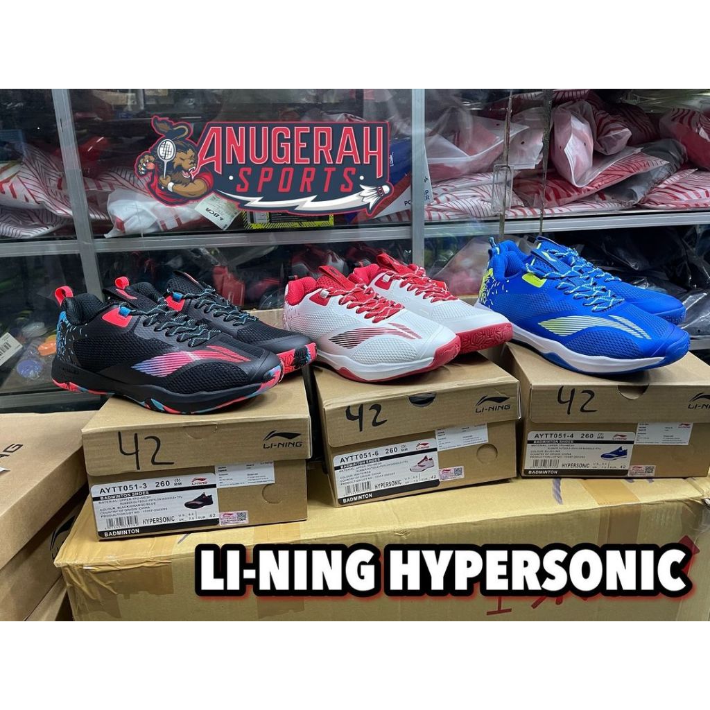 Jual Sepatu Badminton LI-NING / LINING HYPERSONIC ORIGINAL | Shopee ...