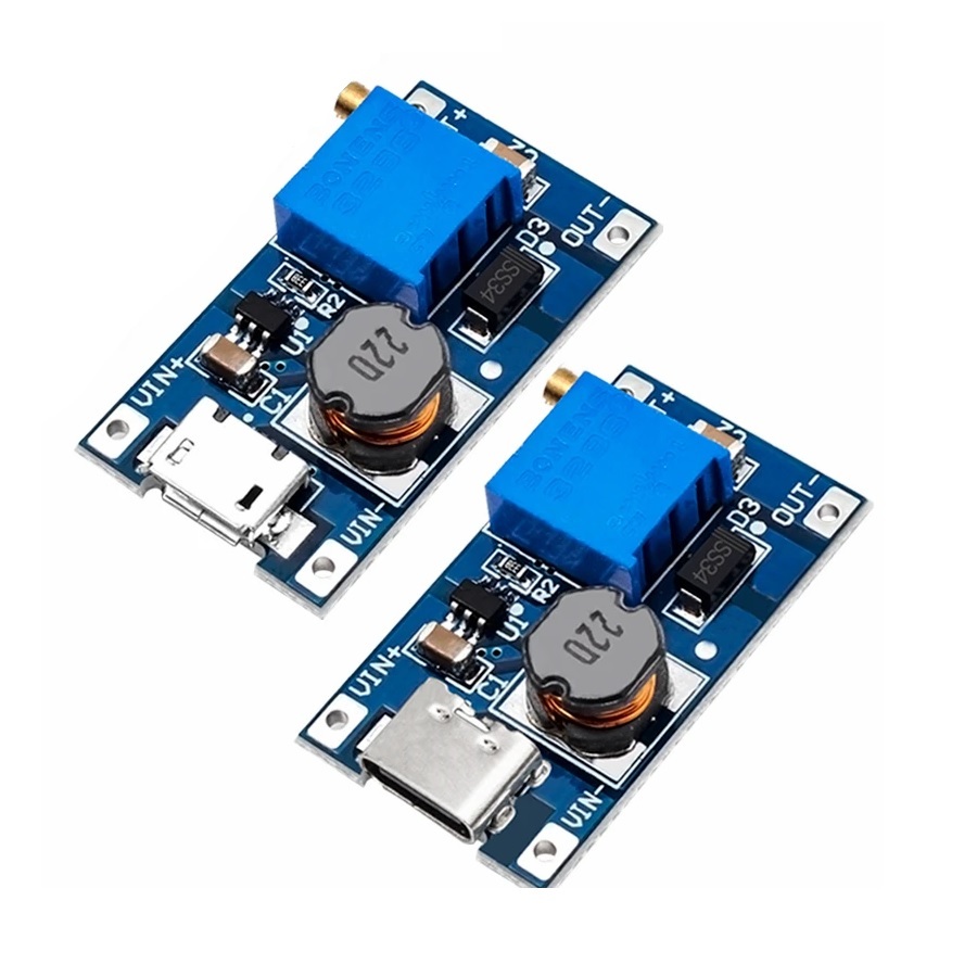 Jual MT3608 USB Adjustable Step Up Boost 2A 2V-24V Module - AIFRobotic | Shopee Indonesia