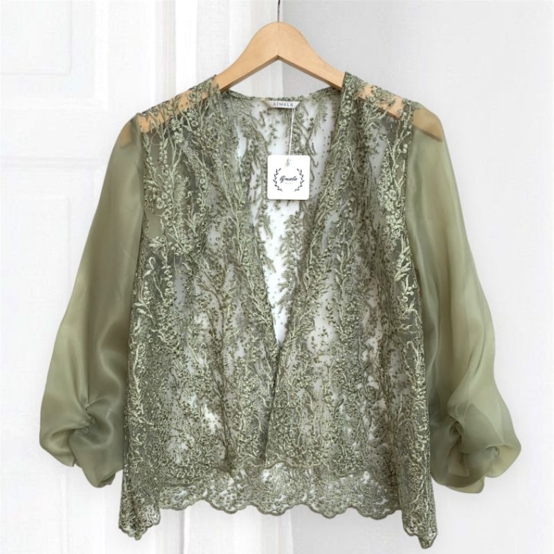 Jual Outer brokat organza / outer brukat / baju kondangan Ajmala ...