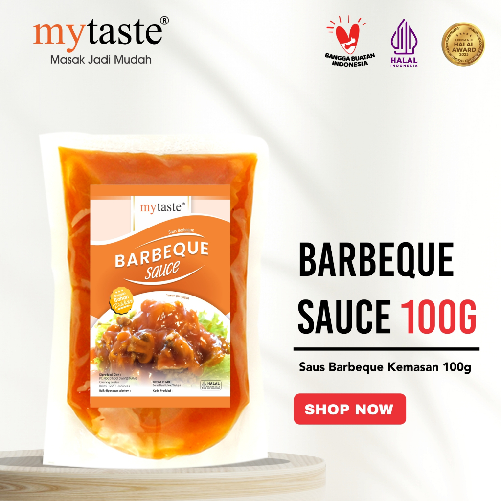 Jual mytaste saus barbeque original kemasan 100g / saus steak/ bumbu ...