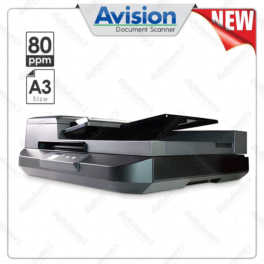 Jual Scanner Avision AD5800 - Flatbed+ADF- A4/F4/Legal/A3 - 80 Lembar ...