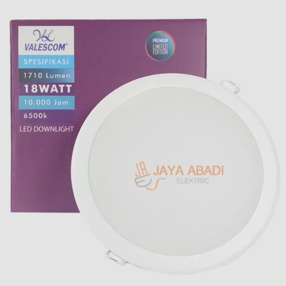Jual Lampu downlight Led valescom 18w 18watt inbow bulat cahaya putih super bright | Shopee ...