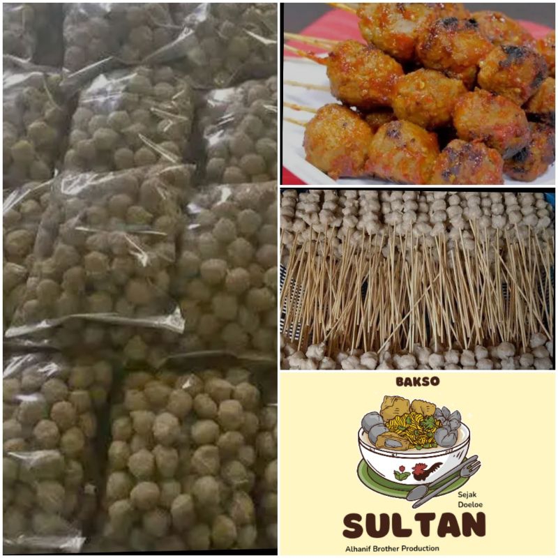 Jual Pentol Bakso/Bakso Mini/Bakso Bakar Daging Sapi Isi 100 Butir ...