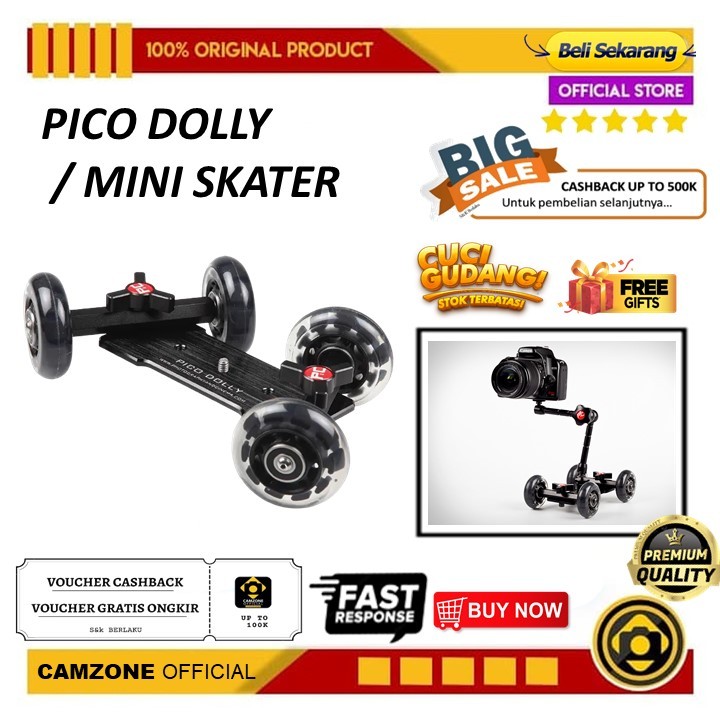 Jual Pico Dolly Mini Skater For Camera | Shopee Indonesia