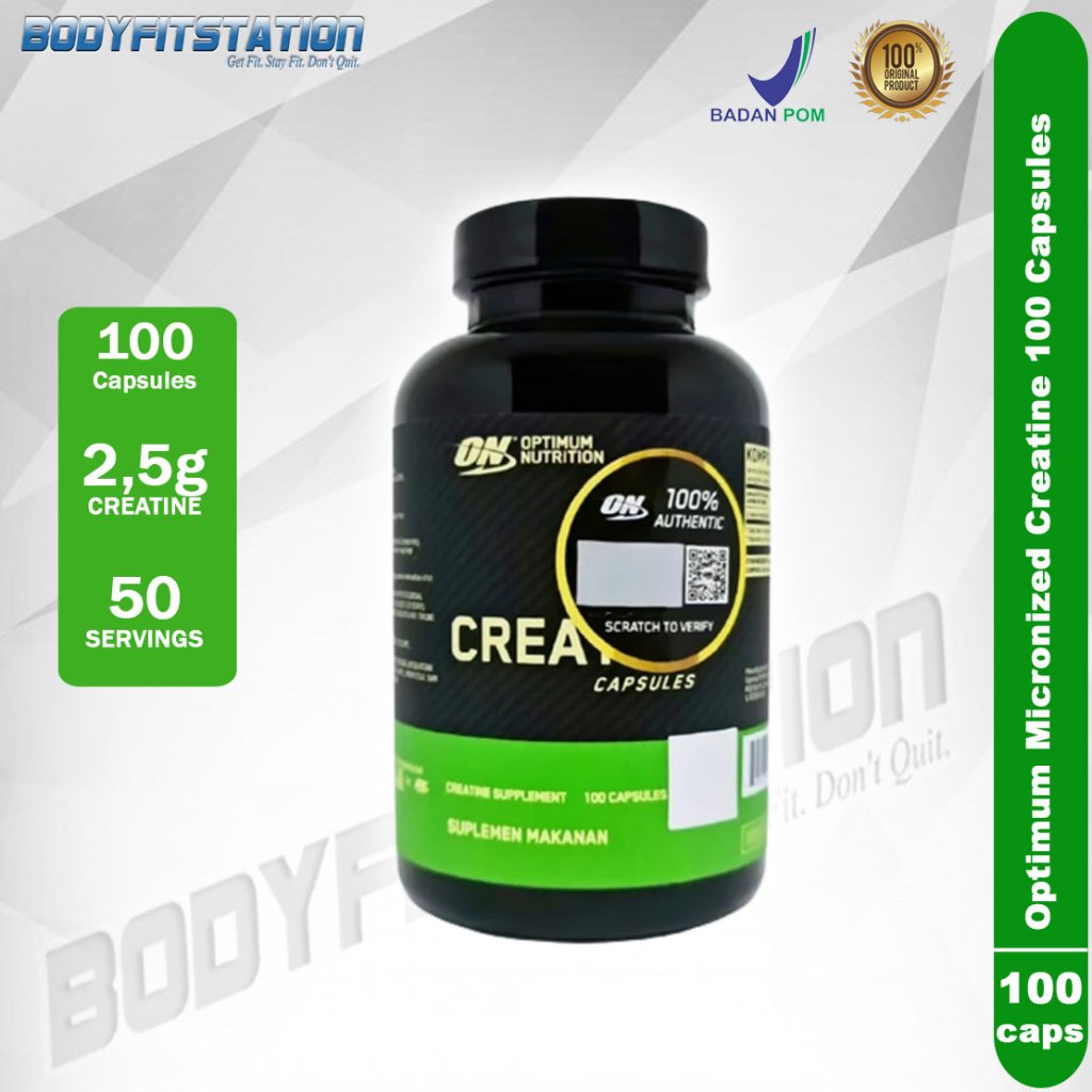 Jual Optimum Creatine 100 Capsules - capsule fit fitness gym kapsul ...