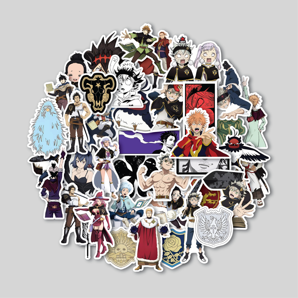 Jual STICKER PACK BLACK CLOVER | STICKER TUMBLER | STIKER LAPTOP KOPER ...