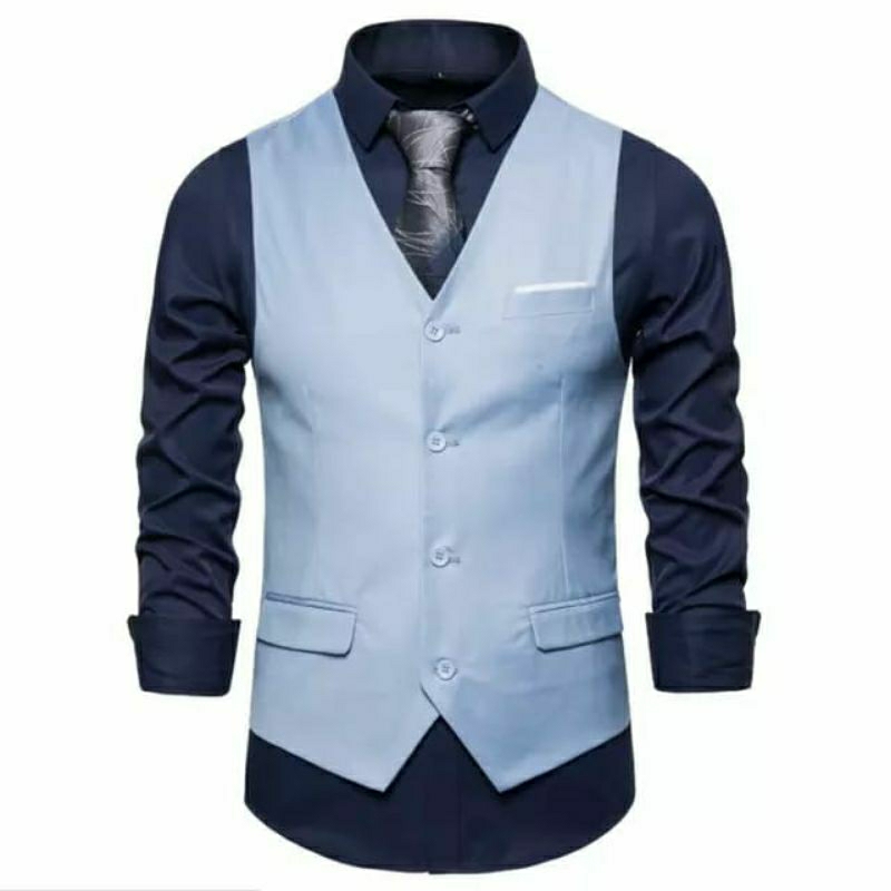 Jual rompi vest formal pria / rompi stelan Dalaman pria | Shopee Indonesia