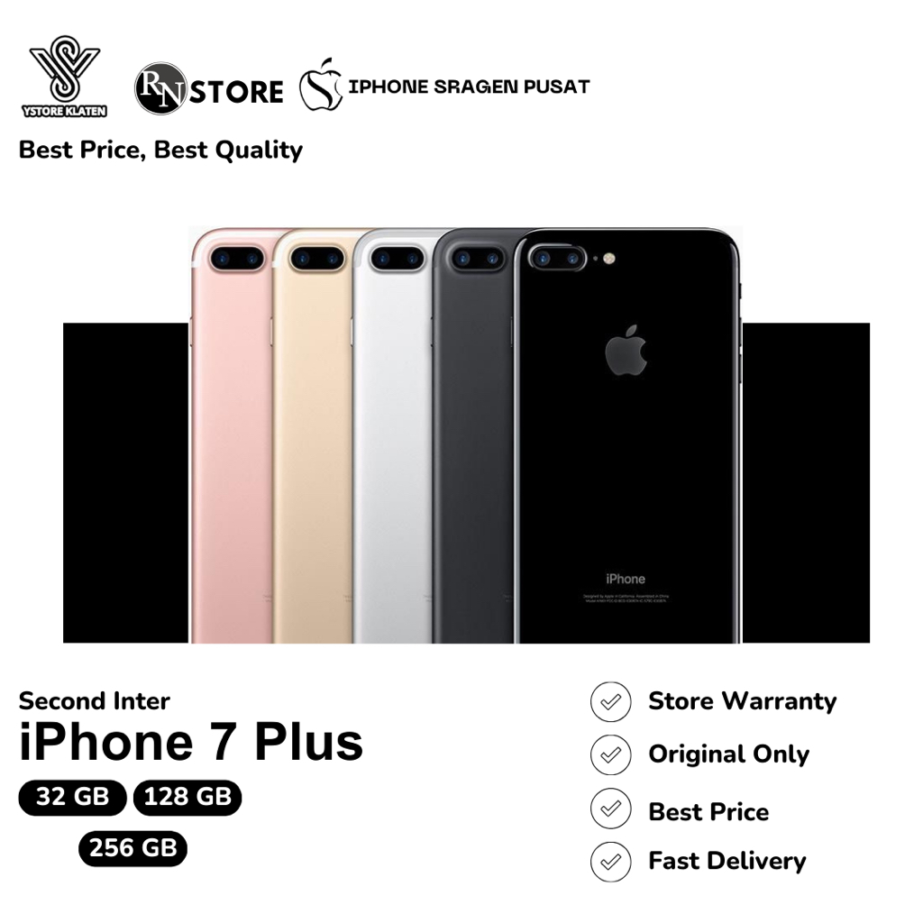 Jual IPHONE 7 PLUS 32GB, 128GB & 256GB SECOND ORIGINAL FULLSET MULUS BERGERANSI | Shopee Indonesia