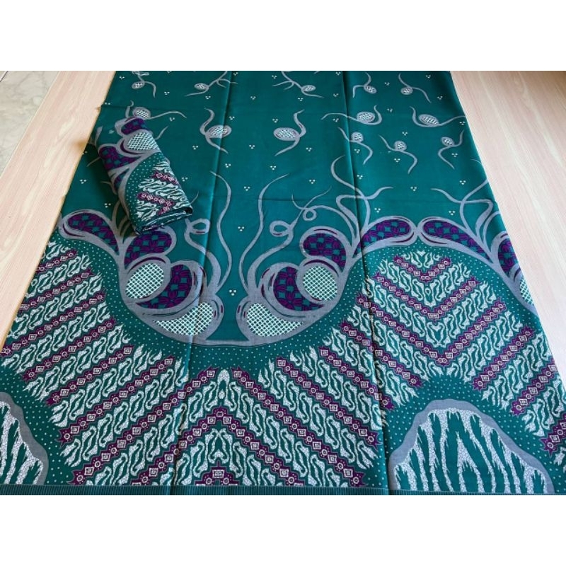 Jual Kain Batik Printing Bahan Belum Jadi Warna Hijau Muda Warna Hijau ...