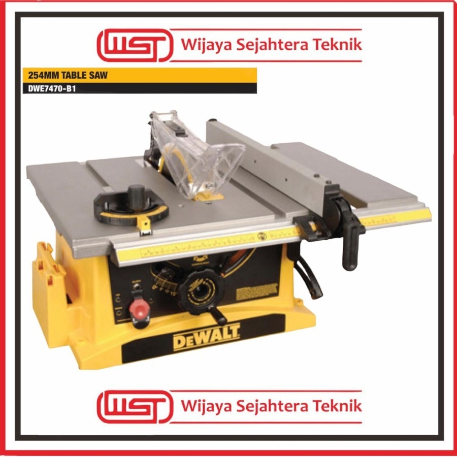 Jual Dewalt Table Saw 10 inch Meja mesin potong Circulaw Saw DWE7470 ...