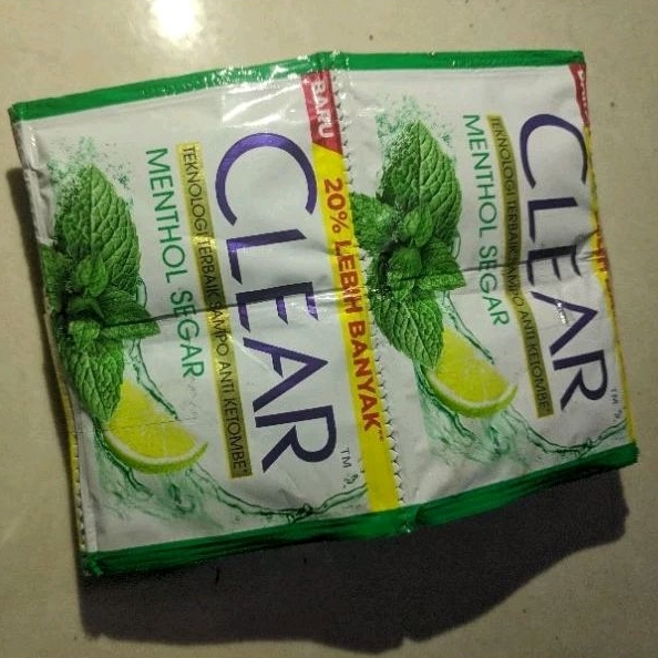 Jual shampo clear menthol segar 9+2 ml x 12pcs | Shopee Indonesia