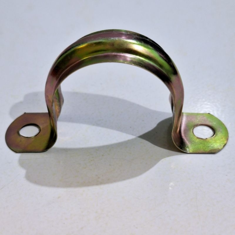 Jual Klem Pipa Pralon 1 inch M32 Besi Galvanis Pipe Clamp U-Shaped Ohm ...