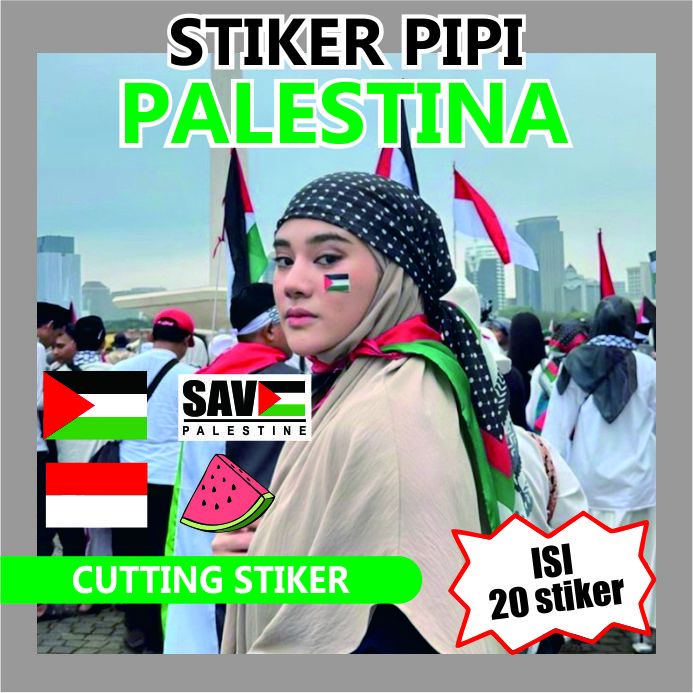 Jual STIKER PIPI BENDERA PALESTINE/STIKER SAVE PALESTINE /STICKER PIPI ...