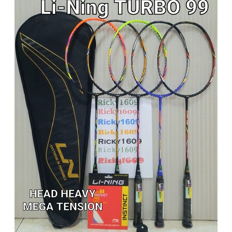 Jual Harga Murah..!! RAKET BADMINTON LINING TURBO 99 - MEGA TENSION UP ...