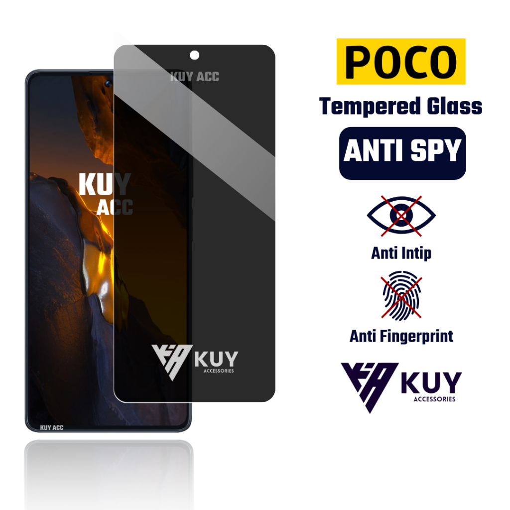 Jual KUY - Tempered Glass Anti Spy Poco M7 Pro 5G F7 Pro F6 F6 Pro F5 F5 Pro M6 5G M6 Pro M6 Pro ...