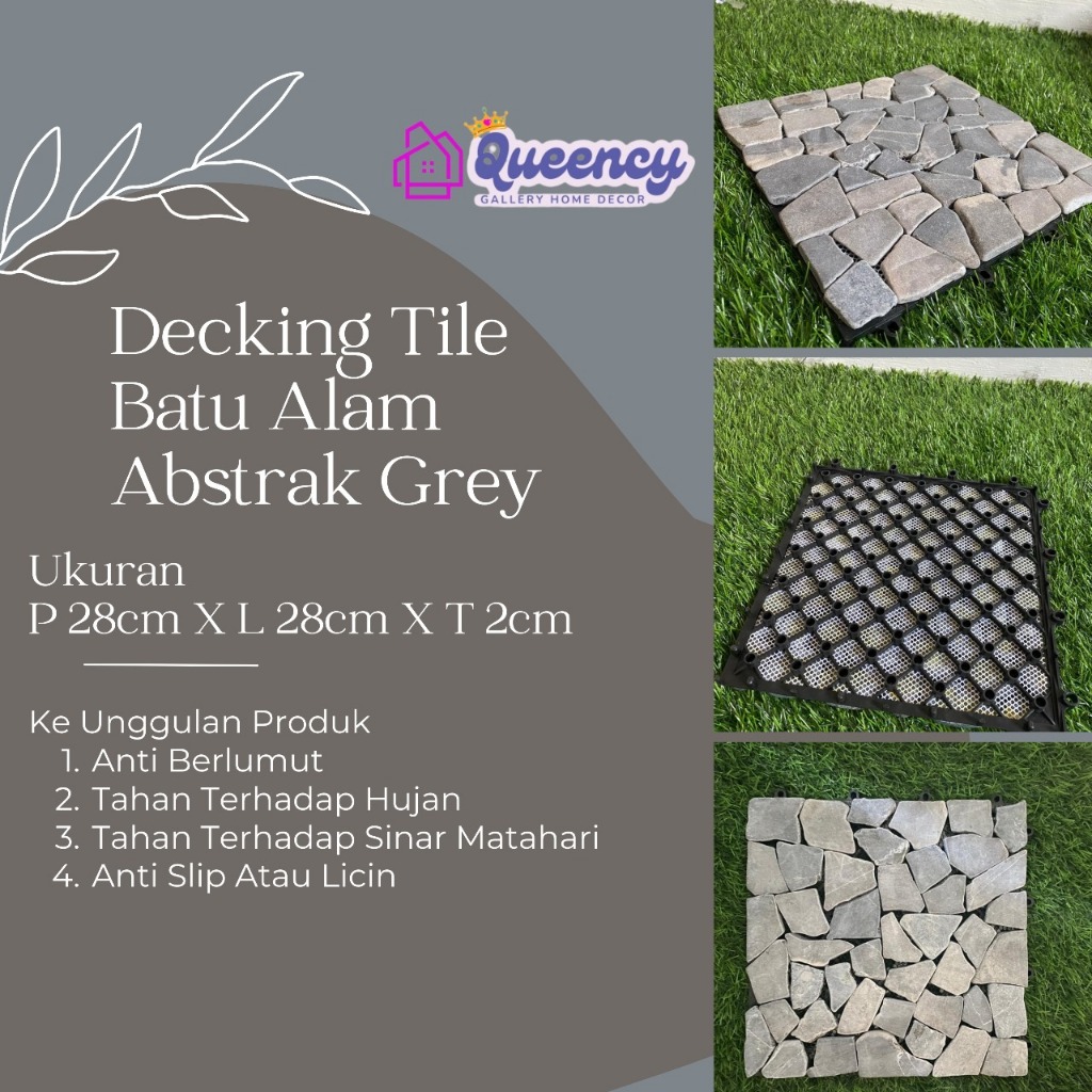 Jual Decking Batu alam - decking batu alam - decking portable batu - decking tile stone | Shopee ...