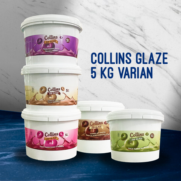 Jual Collins Glaze 5 Kg ( Taro, Green Tea, Strawberry, Coklat, Tiramisu ...