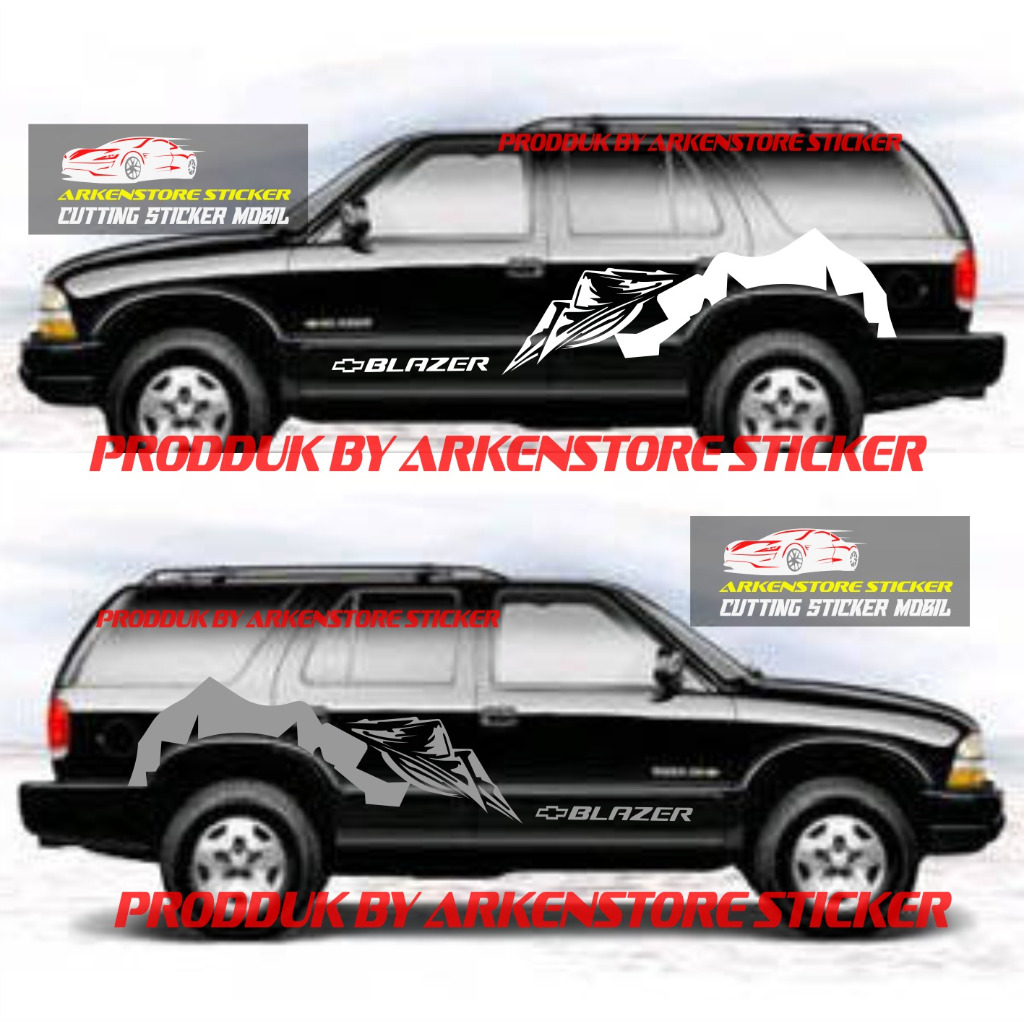 Jual cutting sticker mobil blazer sticker stiker list mobil chevrolet ...