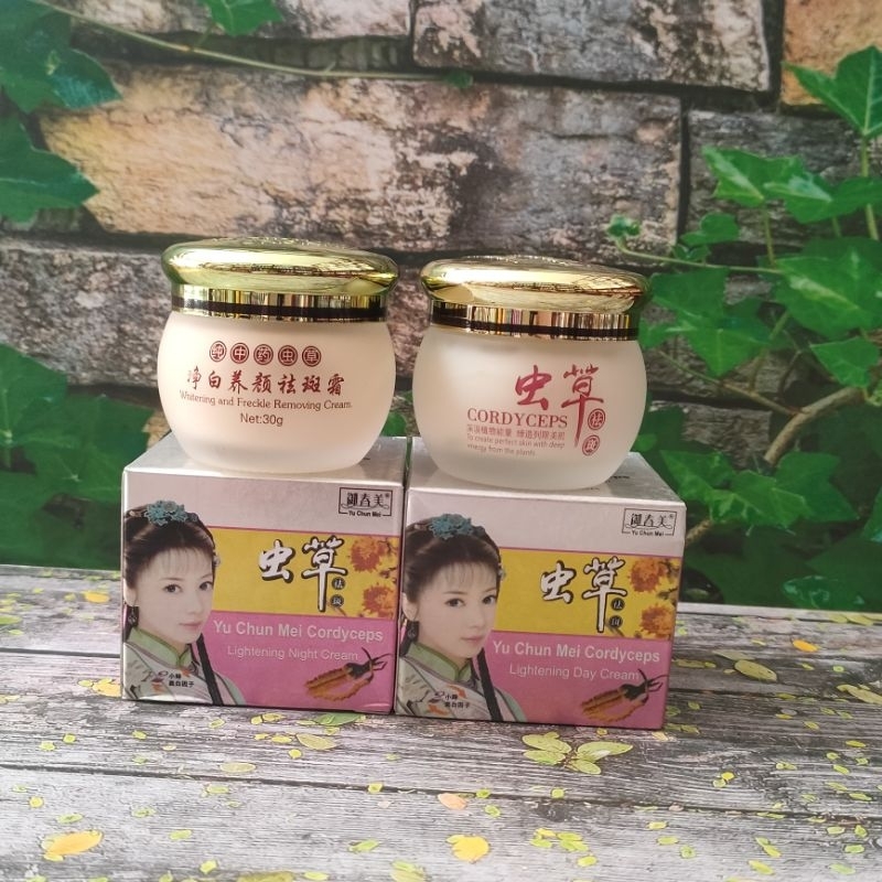 Jual cream yu chun mei cordyceps day & night bpom 30 gr | Shopee Indonesia